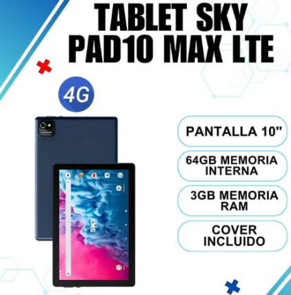 TABLET SKY PAD10 MAX LTE – Feria Coop
